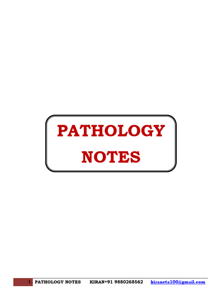 Pathology Complete | PDF | Pathology | Wound Healing