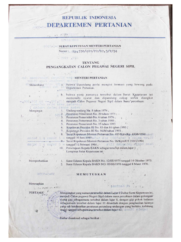 SK CPNS (1) - Dikonversi-Dikompresi | PDF