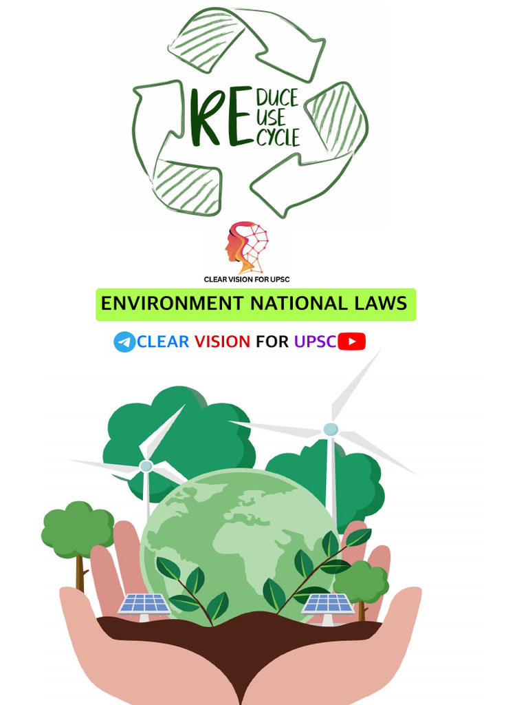 National Laws Env@Clear Vision For Upsc | PDF | Groundwater | Efficient ...