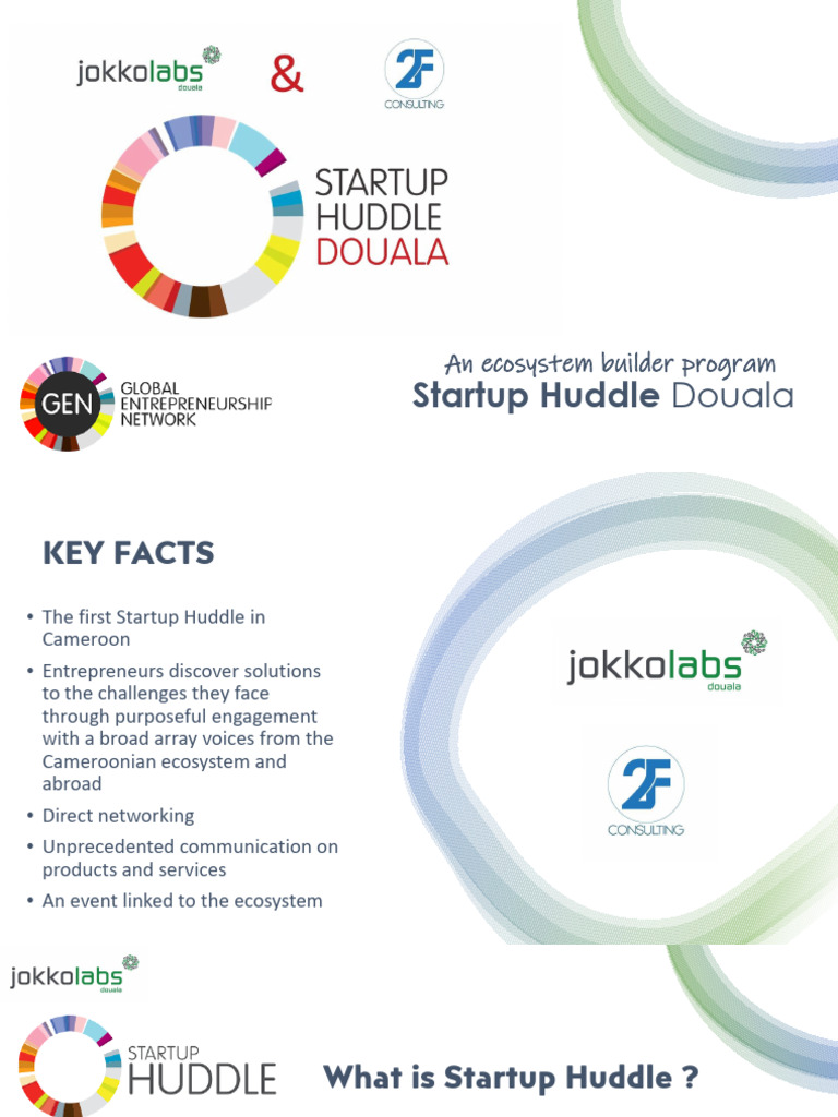 Startup Huddle Douala: Ecosystem Building | PDF | Startup Company ...
