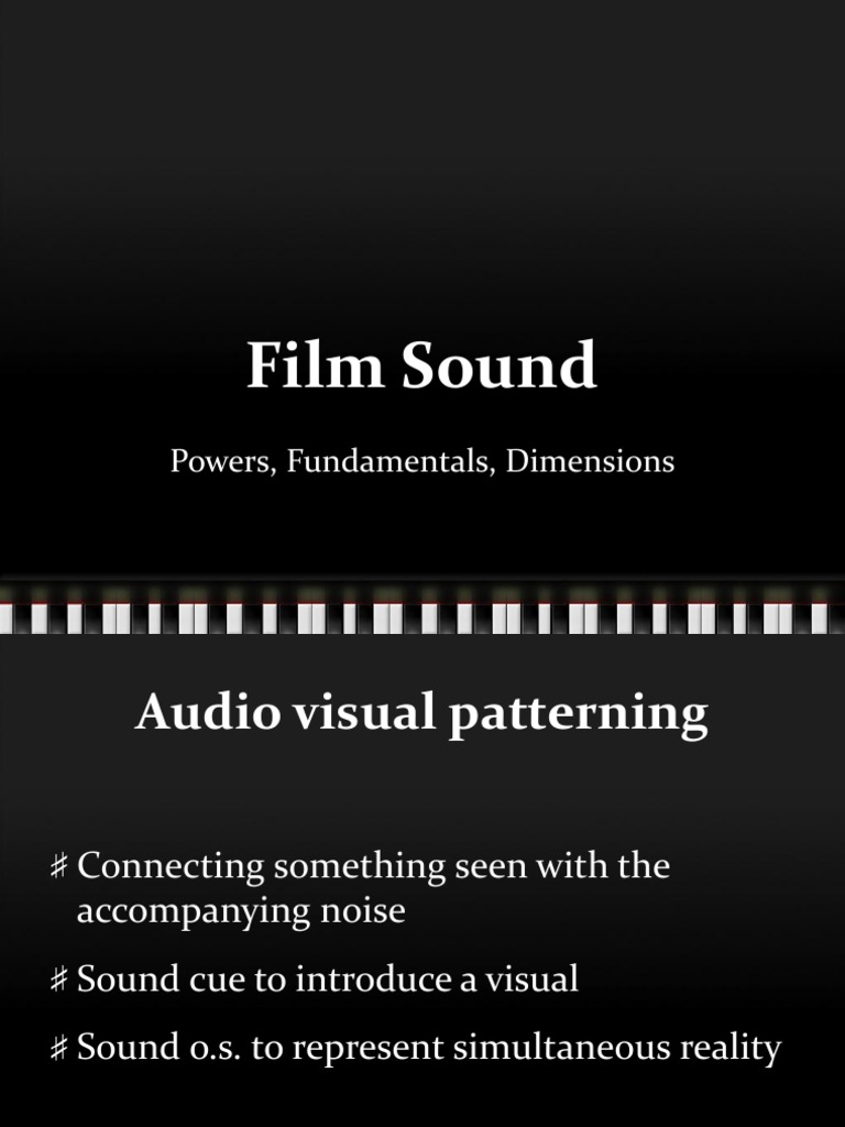Film Sound: Powers, Fundamentals, Dimensions | PDF | Sound | Narration