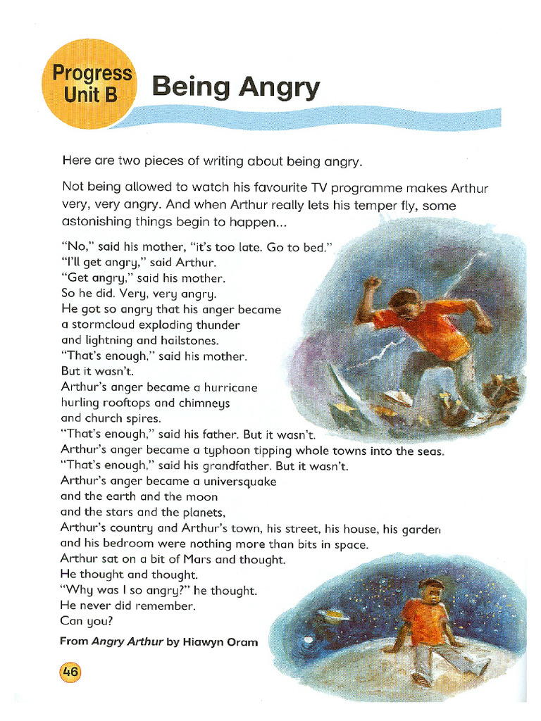 Being Angry Reading Comprehension | PDF