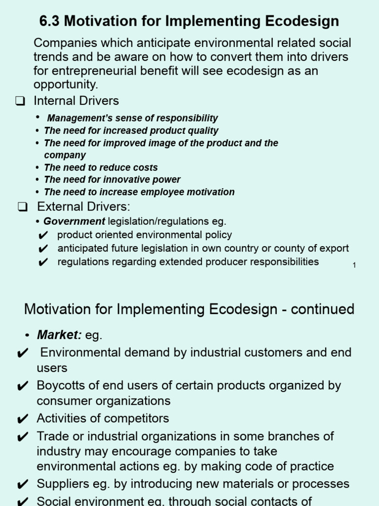 Chapter 6c-Ecodesign and Sustainable Development | PDF | Life Cycle Assessment | Recycling
