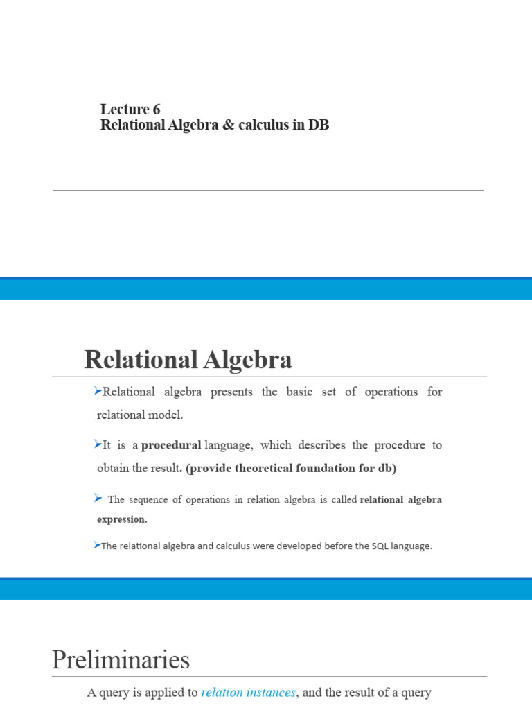 lecture 6 | Download Free PDF | Database Index | Relational Model