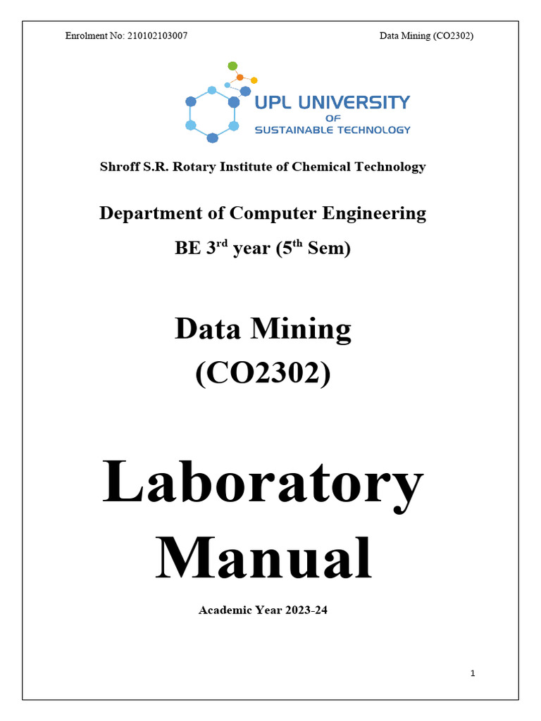 Data Mining Lab Manual | PDF | Technology & Engineering