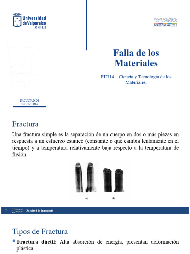 8 - Falla de materiales | PDF | Fractura | Deformación (ingeniería)