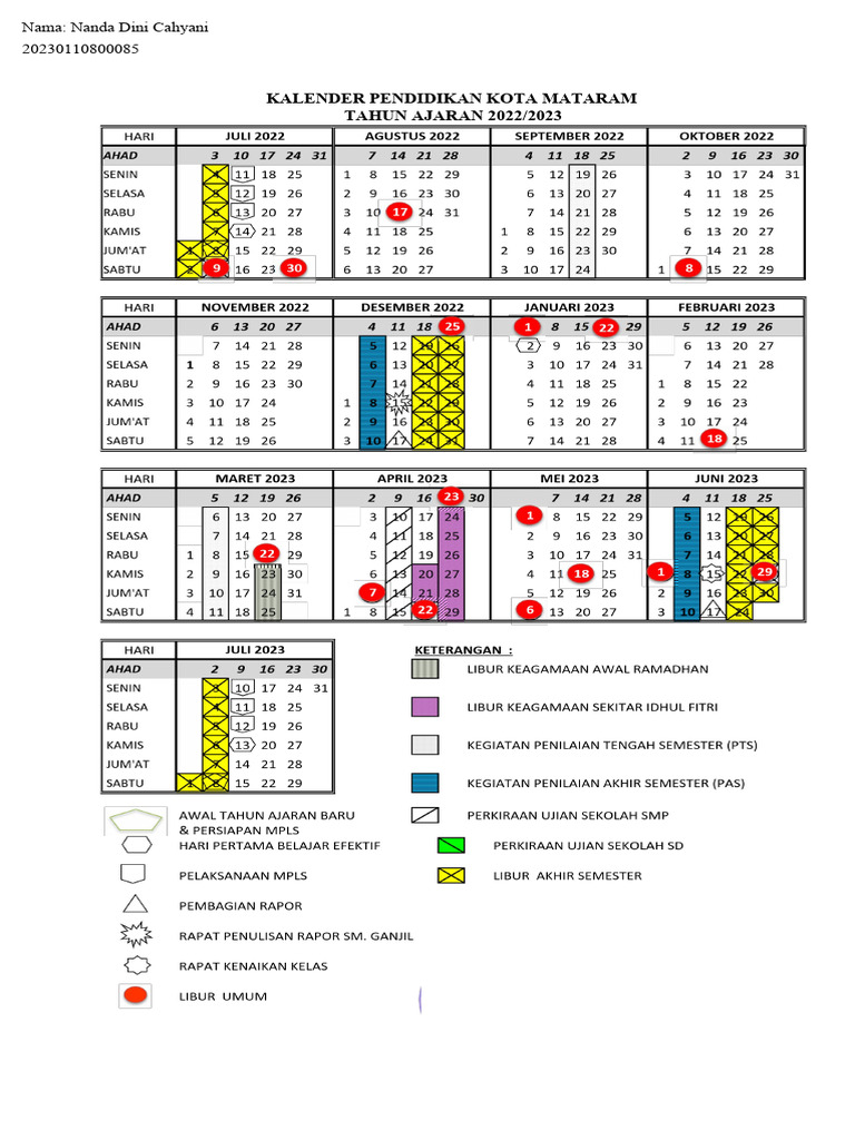 Kalender Pendidikan | PDF