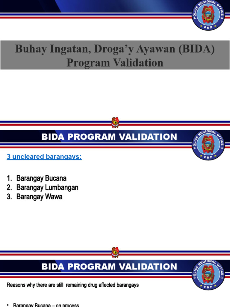 Buhay Ingatan Drogay Ayawan BIDA Program Validation For June 13 | PDF