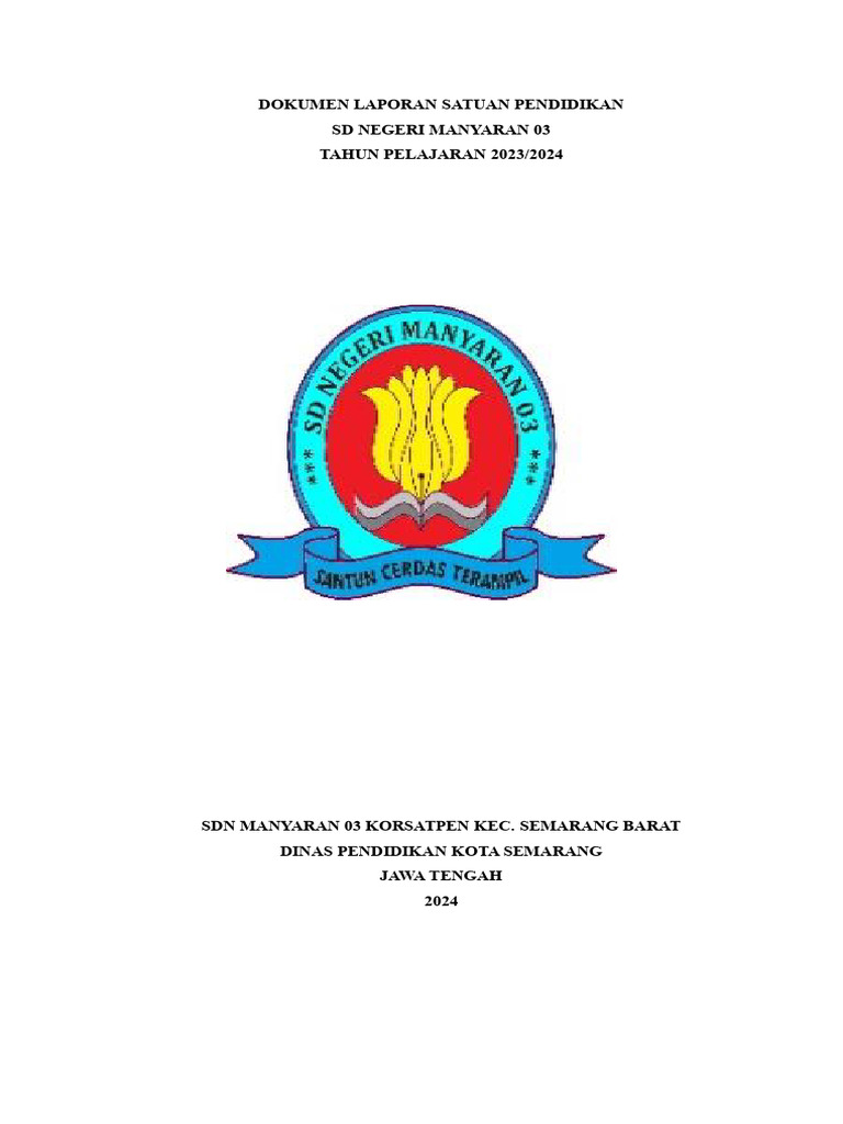 Laporan Perencanaan SD Manyaran 03 | PDF