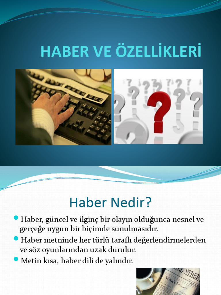 Ders 2 - 3 - Haber Ve Özelli̇kleri̇ | PDF