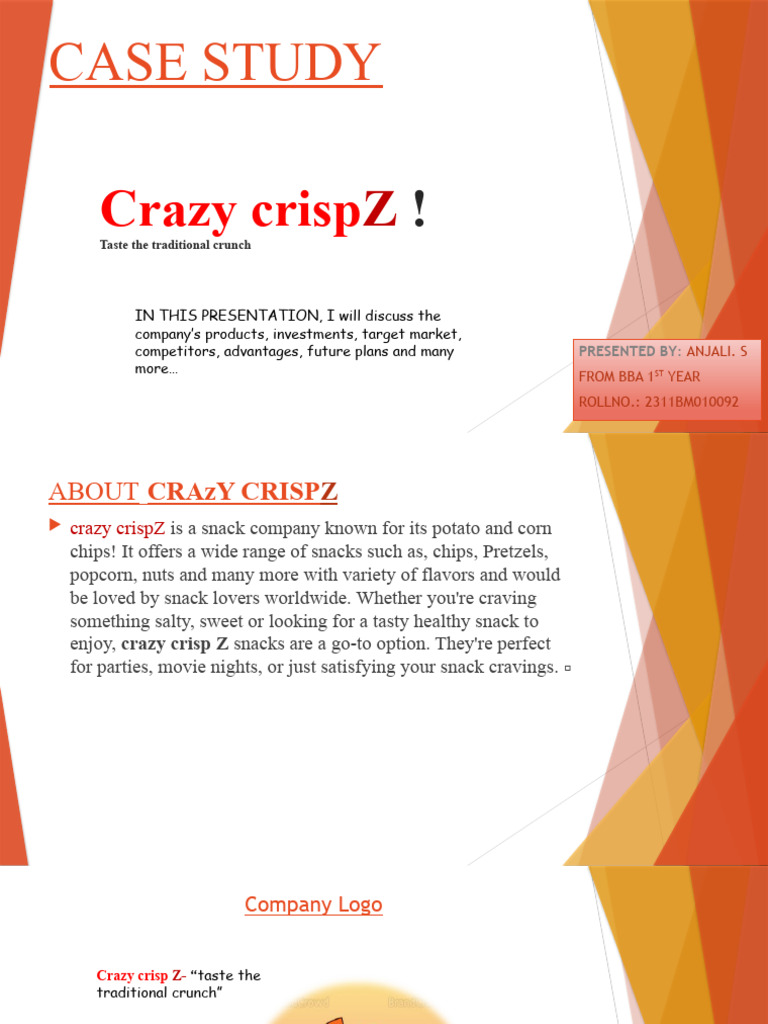 Crazy CrispZ: Innovative Snack Brand Analysis | PDF | Potato Chip | Brand