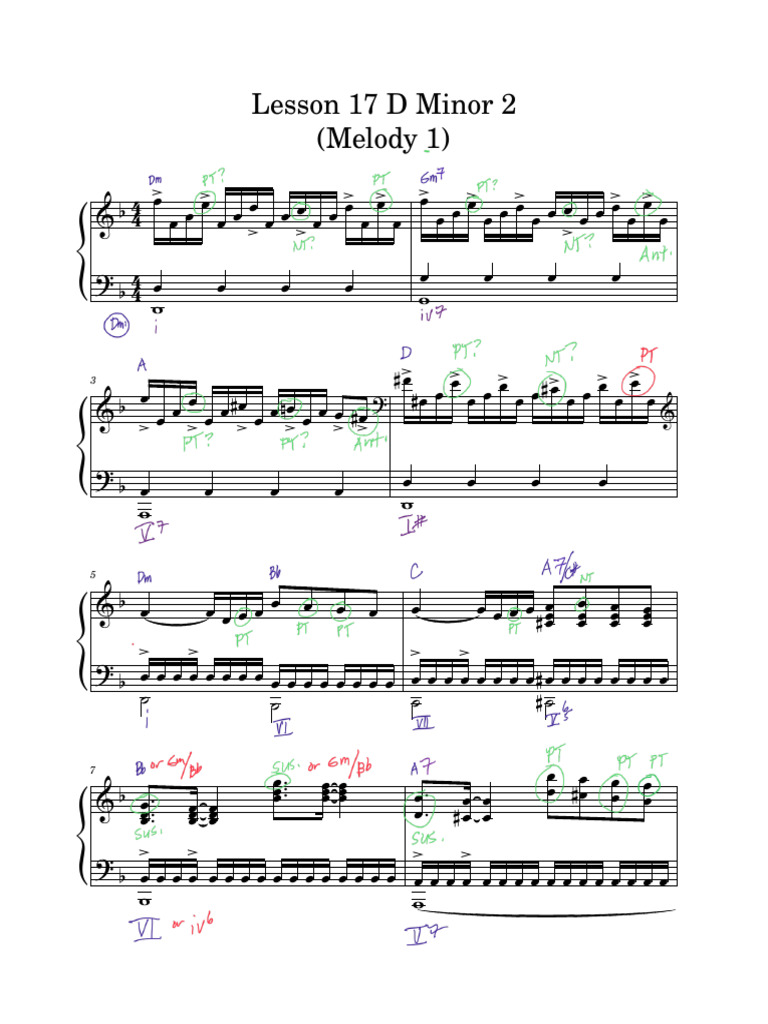 Lesson 17 (Melody 1) | PDF