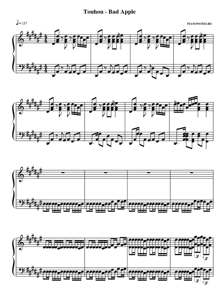 Touhou Bad Apple | PDF