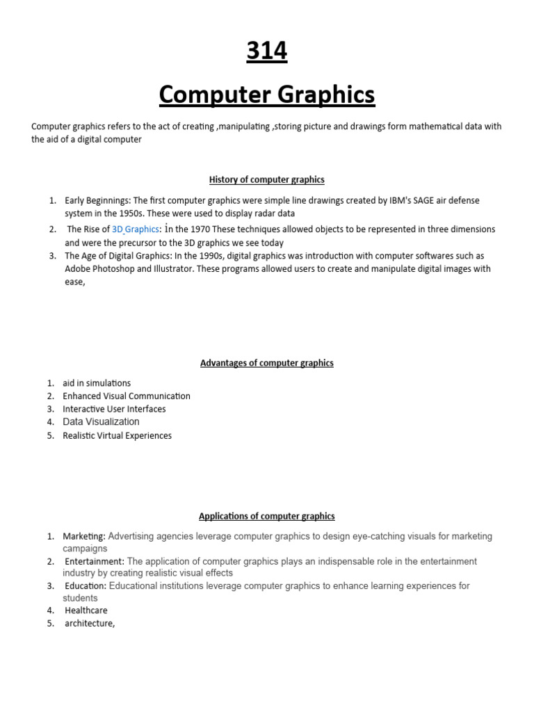 314 new | PDF | Computer Graphics | 2 D Computer Graphics