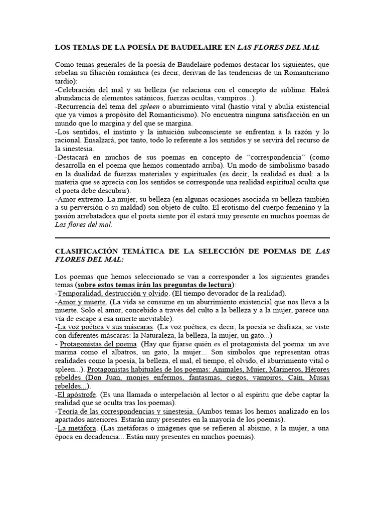 Poesía de Badelaire | Descargar gratis PDF | Charles Baudelaire ...