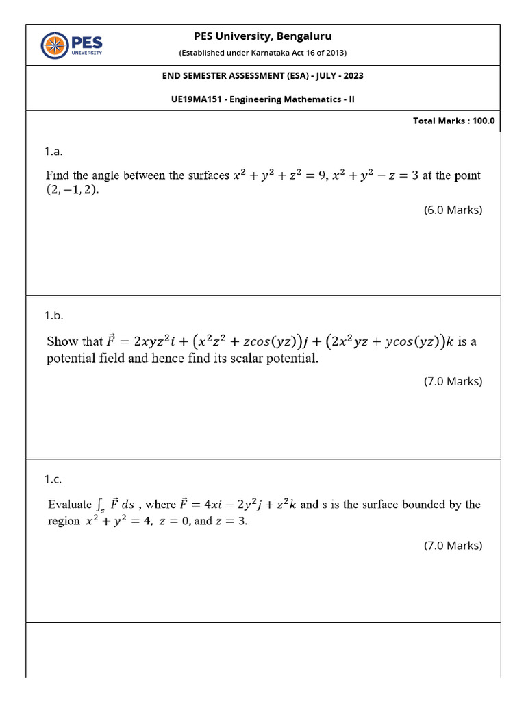 Math Paper 2 | PDF