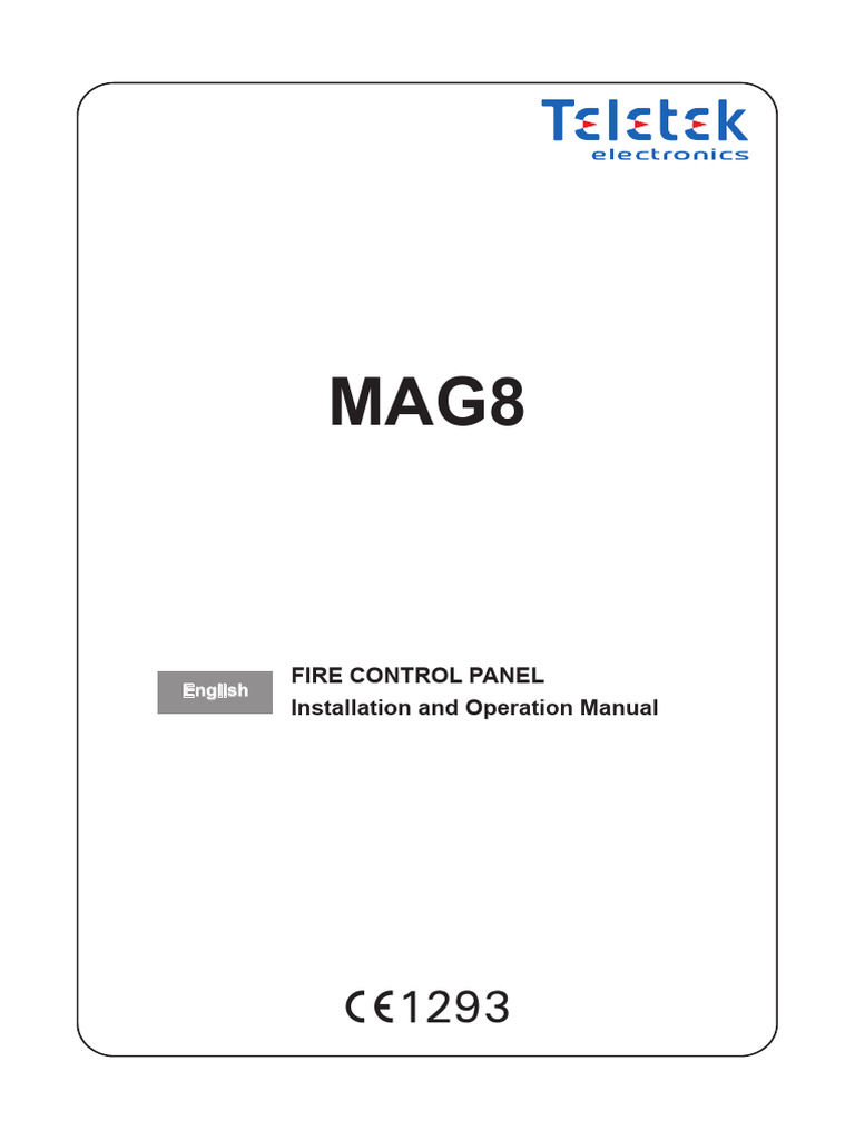 Instalation and Operation MAG8 | PDF | Relay | Mains Electricity