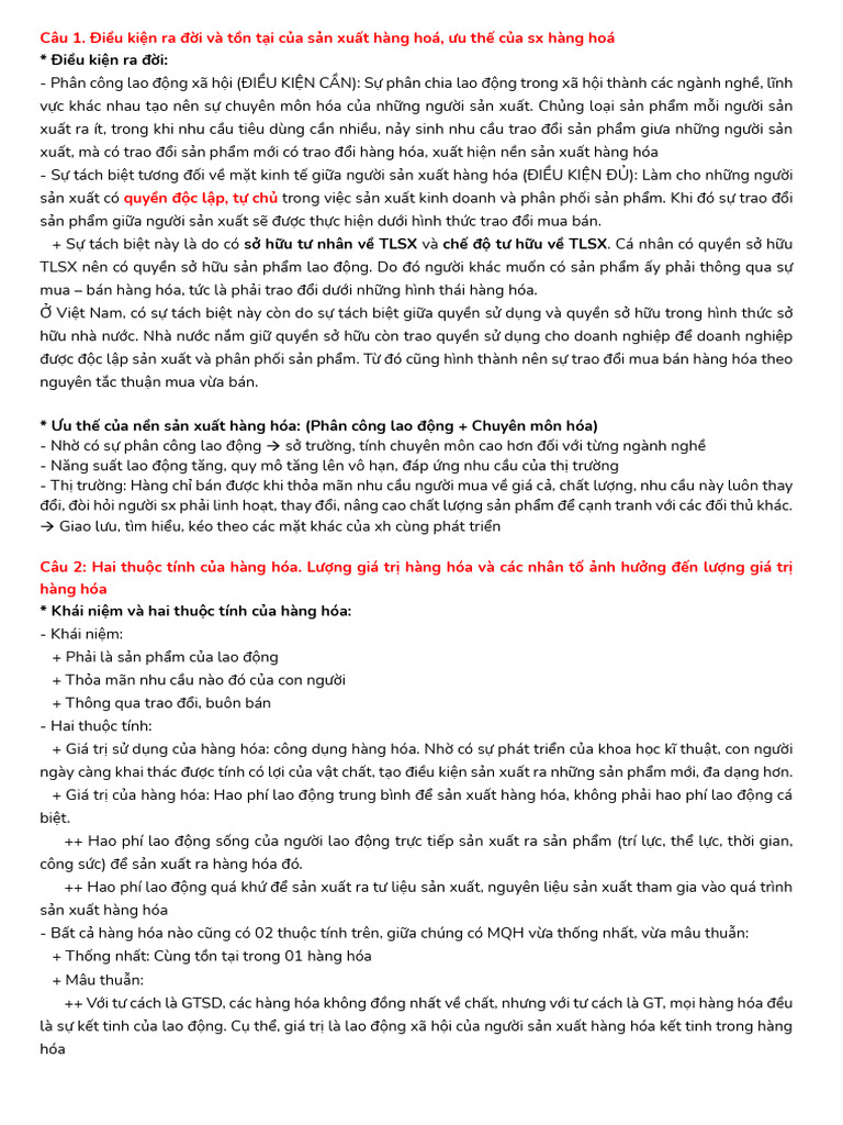 ĐỀ CƯƠng Ktct 4 Pdf