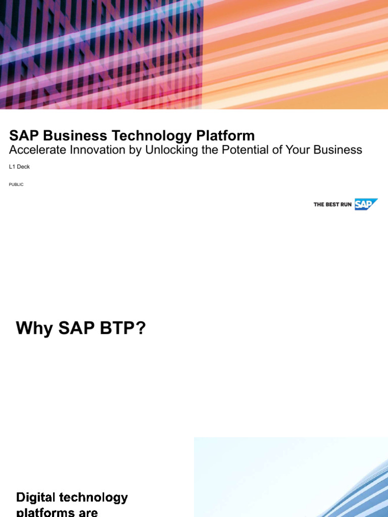 SAP BTP L1 (White) - Compressed | PDF | Cloud Computing | Mobile App