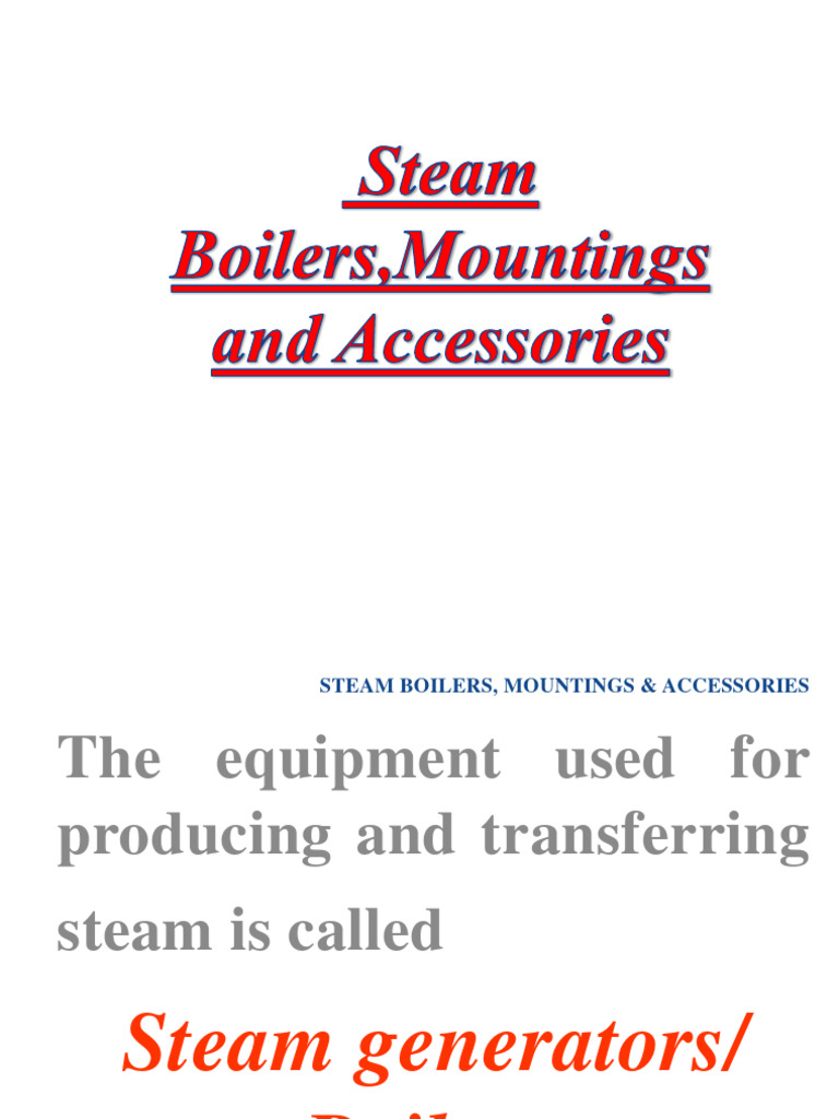 Unit 1 Steam Boiler, Mountings And Accessories | Download Free PDF ...