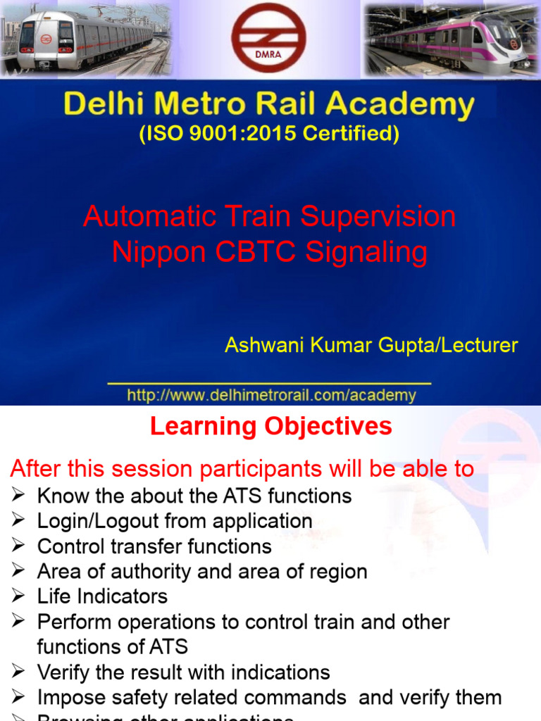ATS - Nippon - (DMRC) 30.06.22 | PDF | Computer Monitor | Button (Computing)