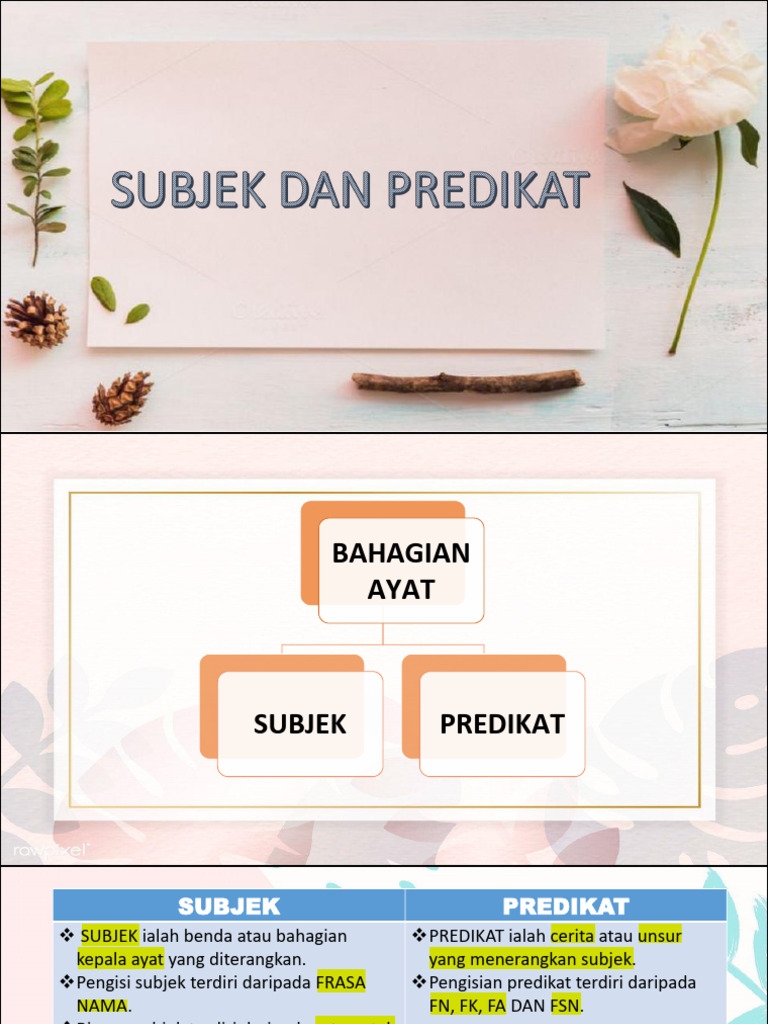 Subjek Dan Predikat | PDF