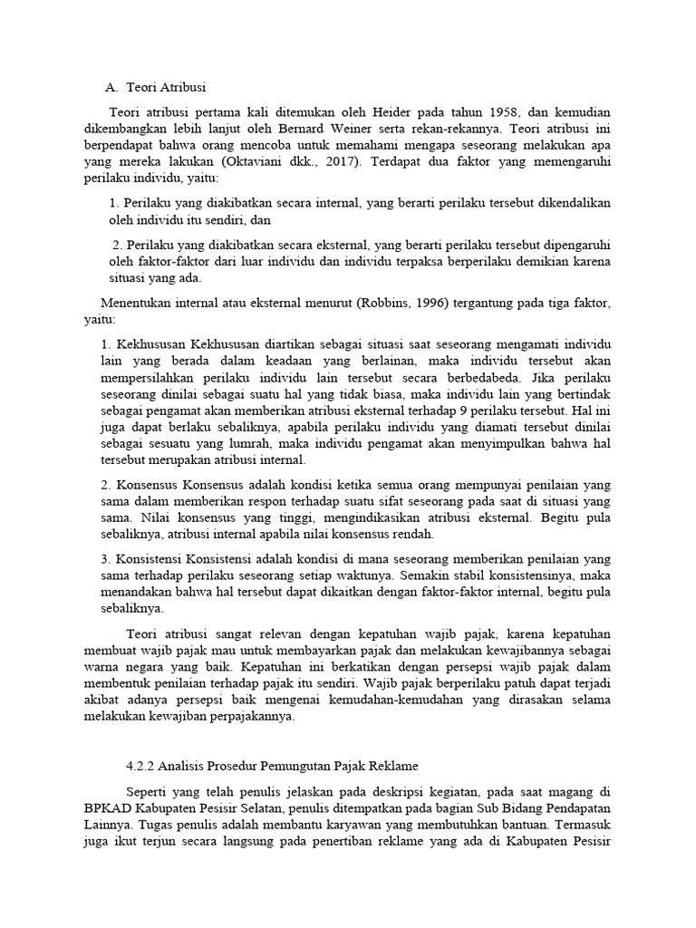 Teori Atribusi | PDF