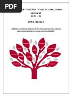 Sewa Project Grade 10 (2024-25) | PDF | Learning | Career & Growth