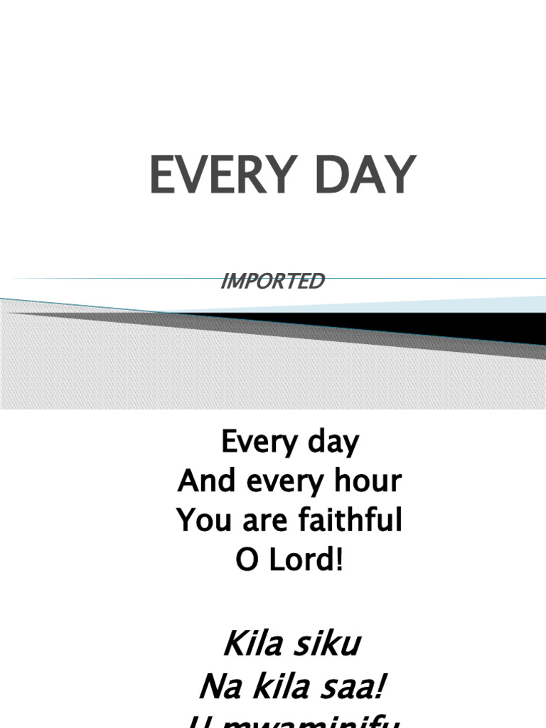 Every Day | PDF