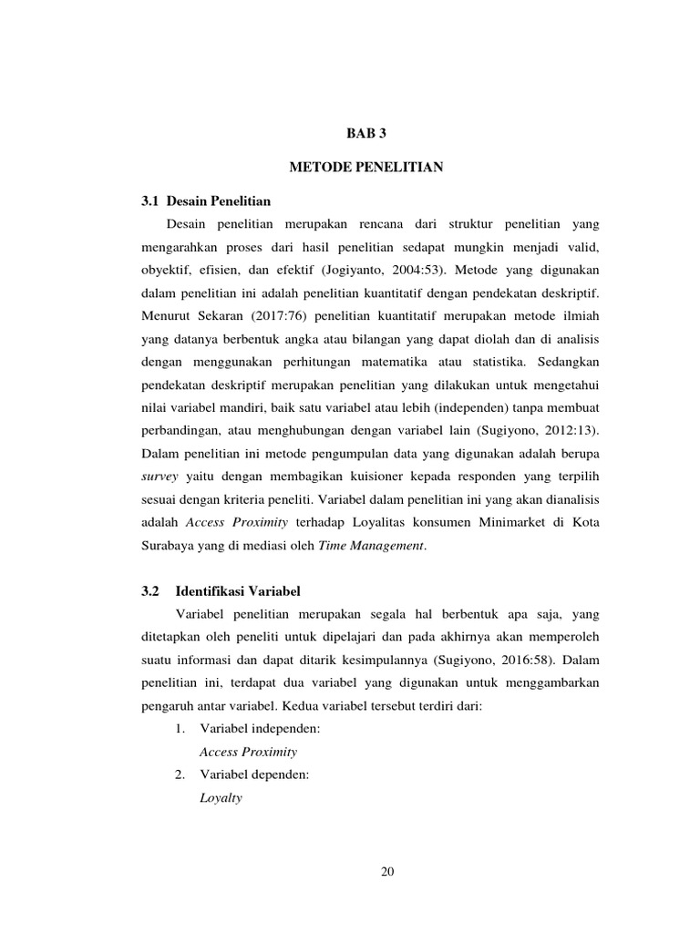 Contoh Bab 3 | PDF
