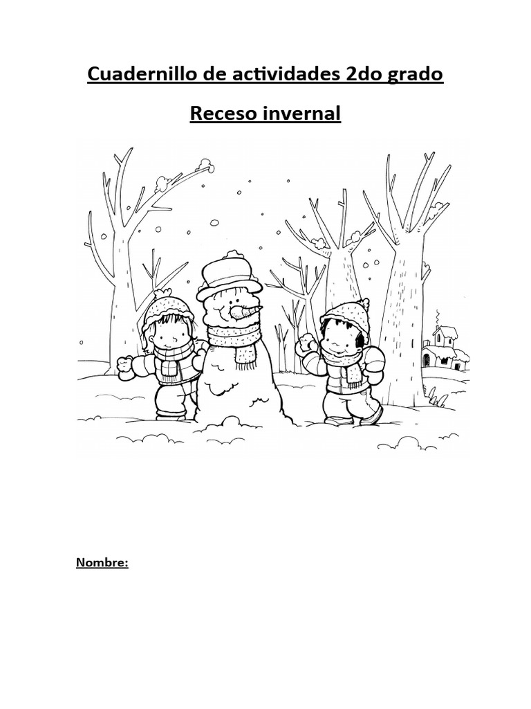 Cuadernillo de actividades Invierno | PDF