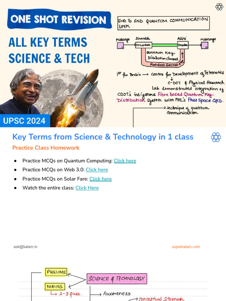 Science & Tech MCQs: Quantum, Web3, Solar | PDF | Computers | Technology & Engineering