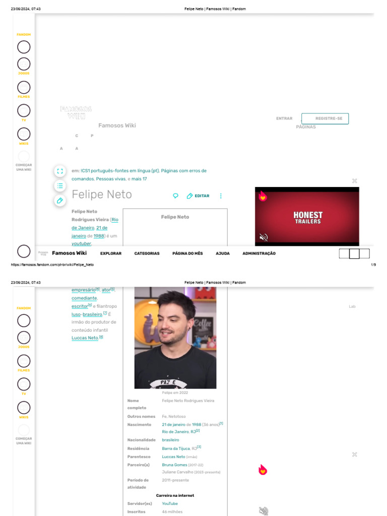 Felipe Neto - Famosos Wiki - Fandom | PDF