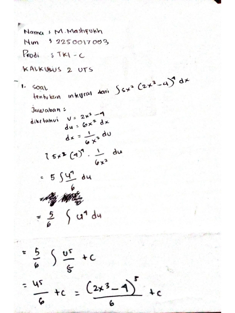 KALKULUS 2 UTS | PDF