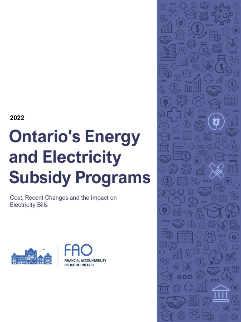Ontario Electricity Subsidy Overview | PDF | Subsidy | Renewable Energy