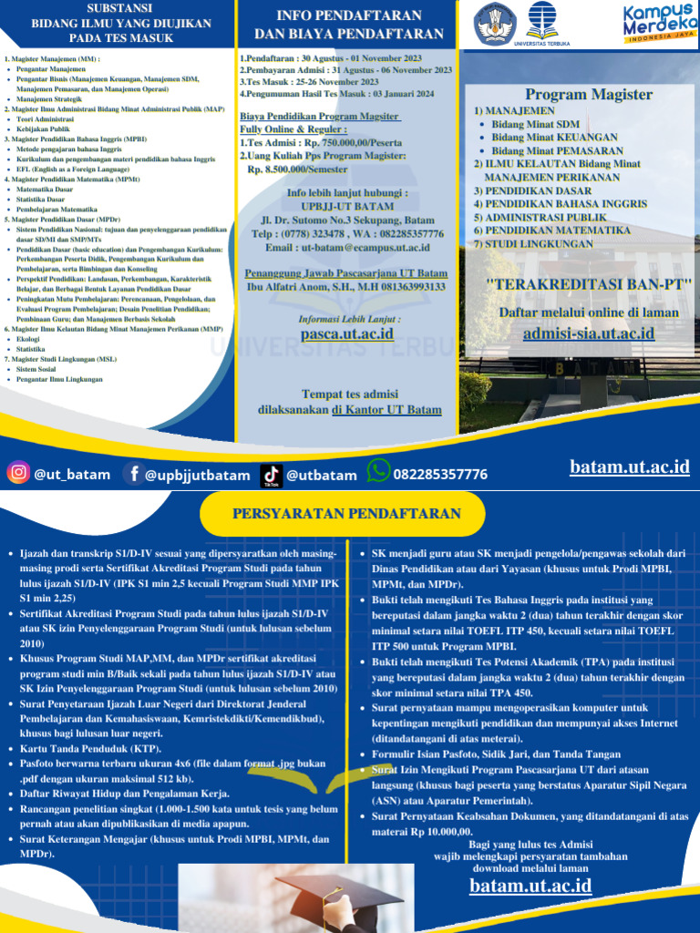 Brosur s2 2023 Ganjil | PDF