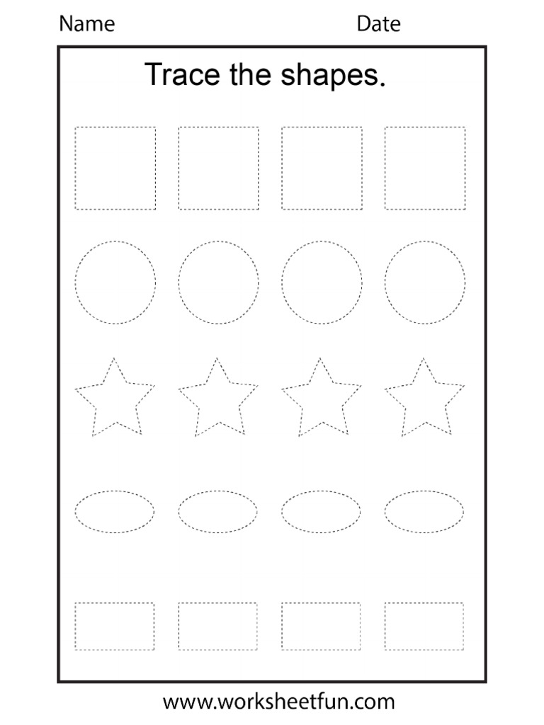 Shapes Tracing 1.Png | PDF