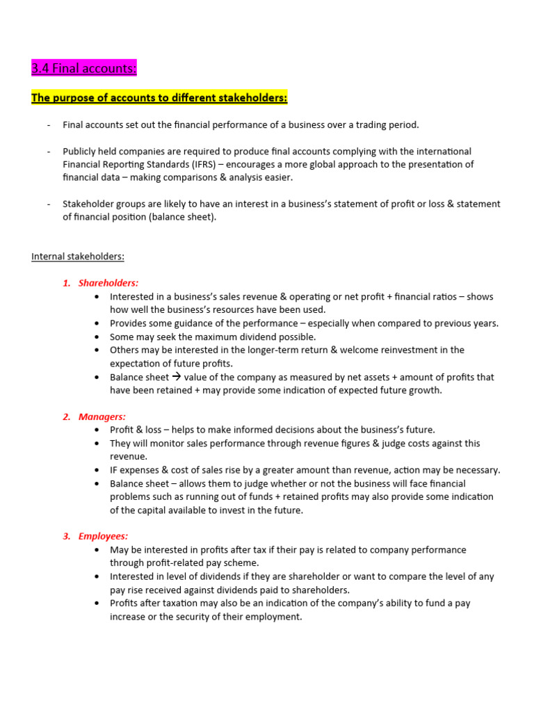 3.4 Business ib | Download Free PDF | Balance Sheet | Dividend