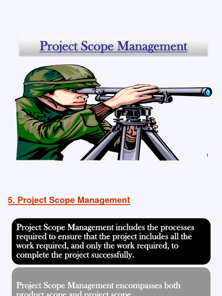 05 Project Scope Management Updated 6th PMBOOK | PDF | Project Management