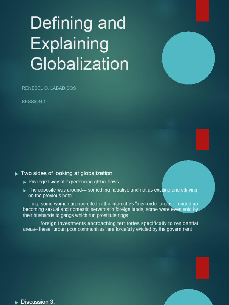 Understanding Globalization: Pros and Cons | PDF | Globalization ...