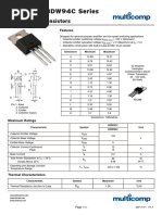 TO-3 Power Transistor Specifications | PDF | Bipolar Junction ...