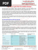 15 - High Mast Light Pole Foundation Design | PDF | Foundation ...