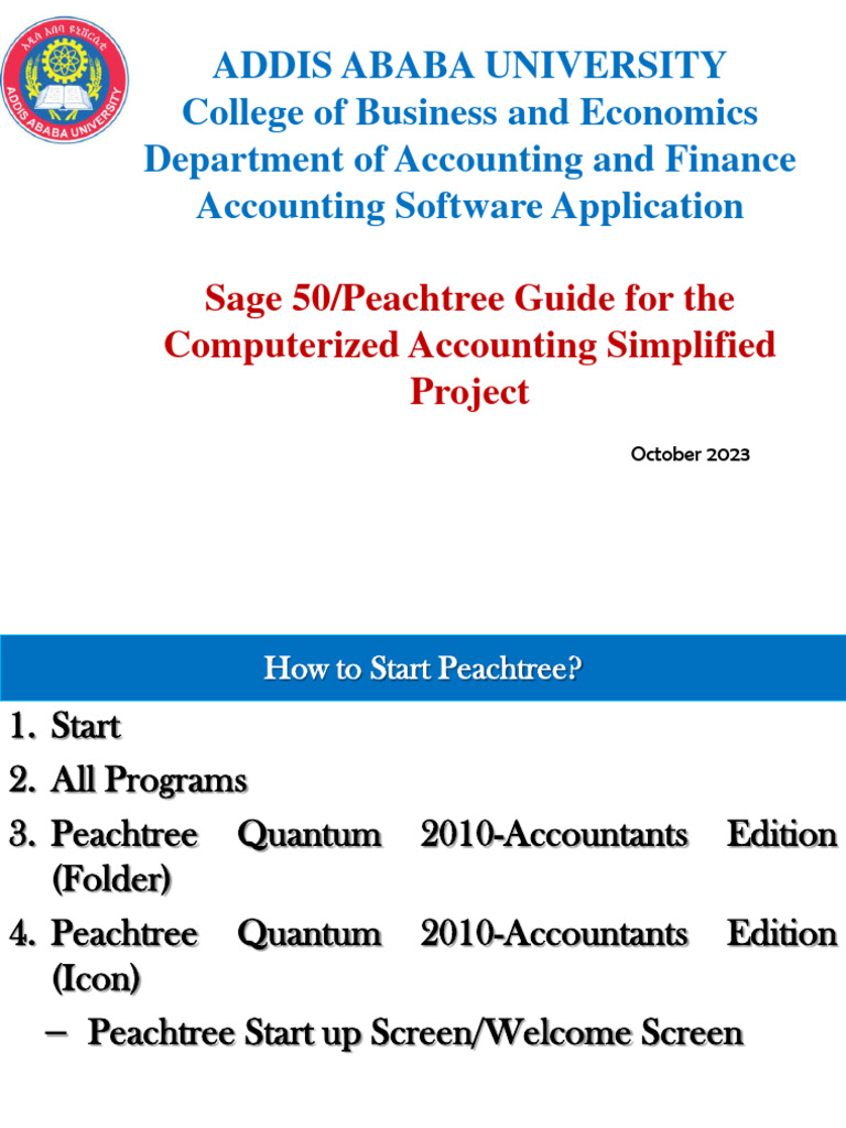 ASA Peachtree Guide For The Computerized Accounting Simplified Project ... ASA Peachtree Guide For The Computerized Accounting Simplified Project ...