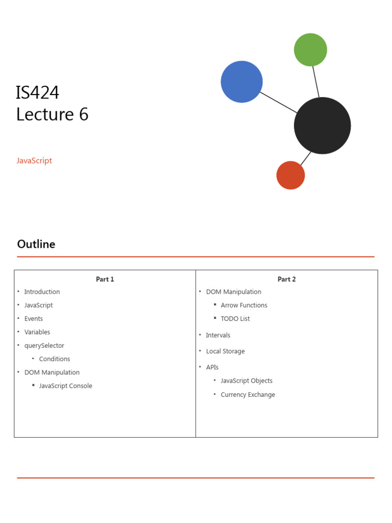 Lecture 6 Javascript Pdf Java Script World Wide Web