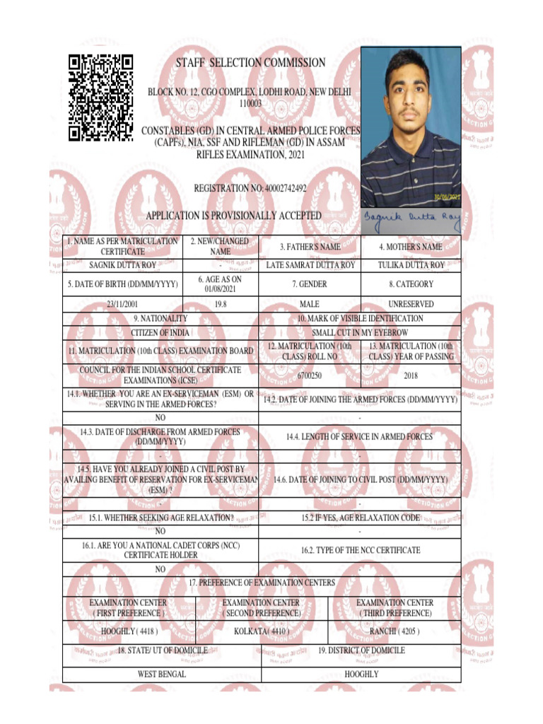 Applicationform Draft Print For All | PDF