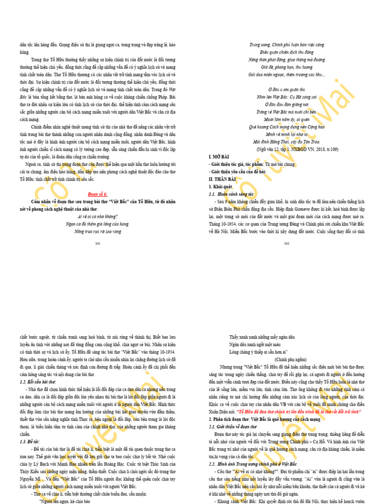 CHUYÊN SÂU ĐO N THƠ - Docx2 | PDF