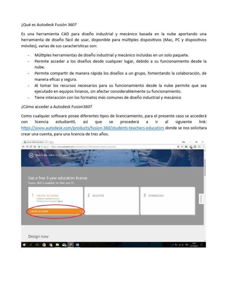Qué Es Autodesk Fusión 360 | PDF | Computación en la nube | Informática