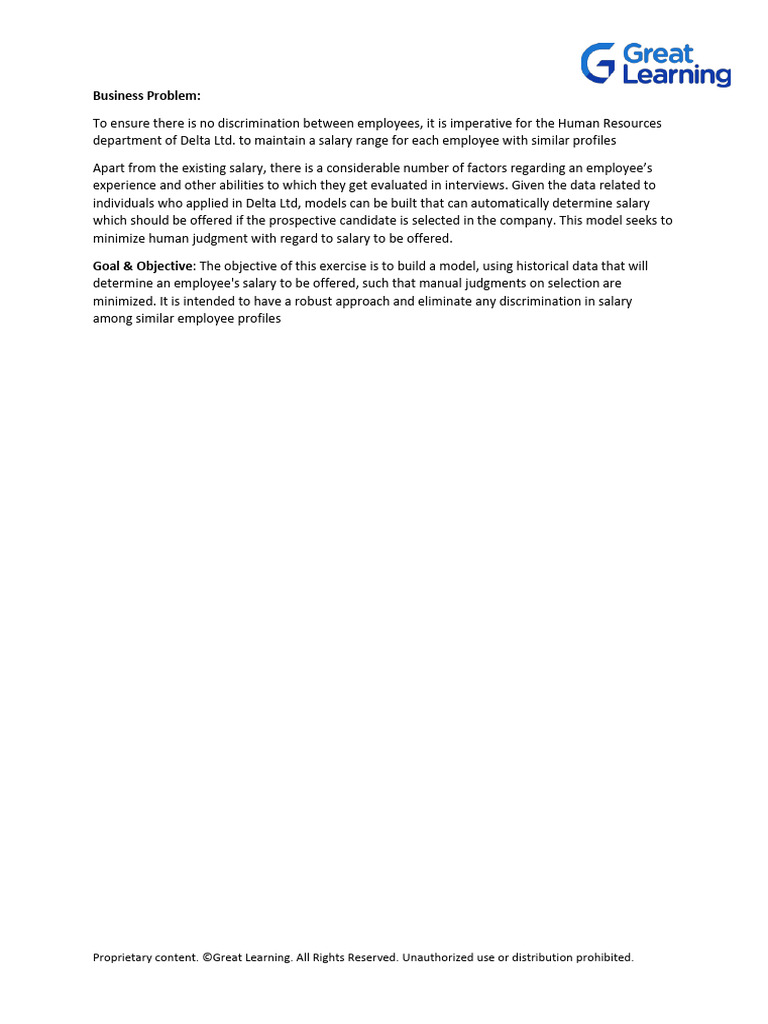 Problem Statement | Download Free PDF | Postgraduate Education | Experience