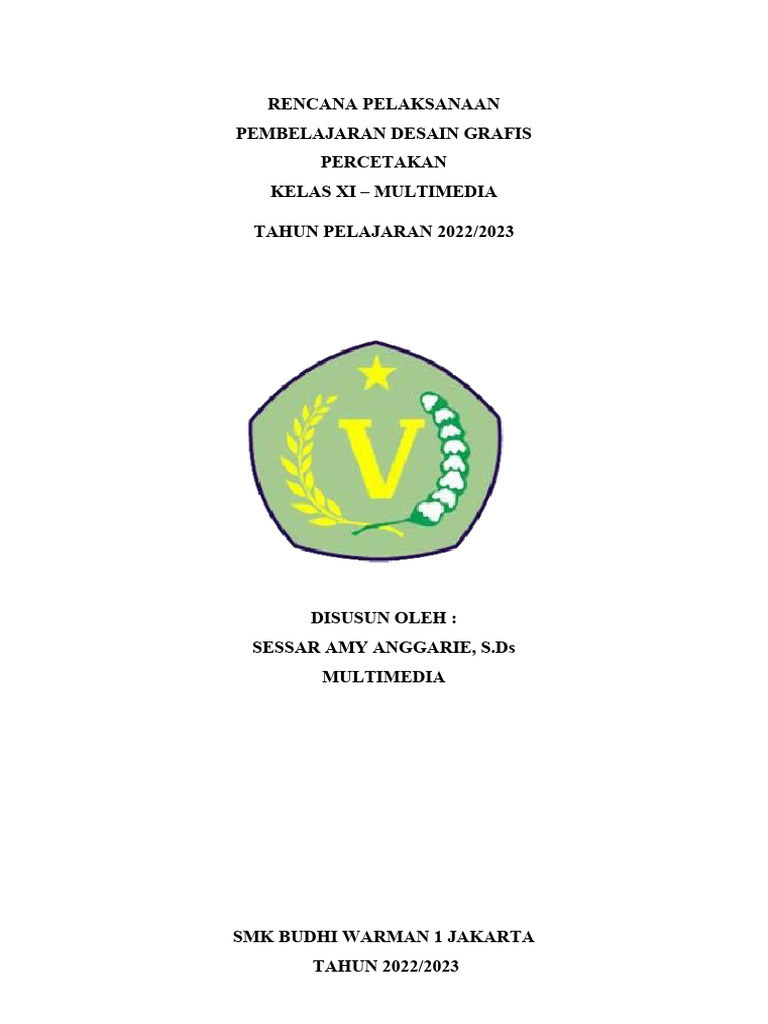 RPP Desain Grafis Kelas XI Multimedia | PDF