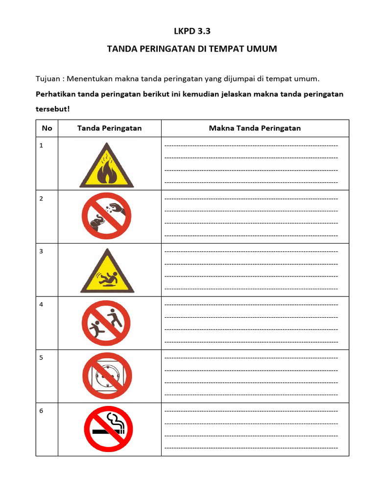 LKPD 3. 3 Tanda Peringatan Di Tempat Umum | PDF | Komputer